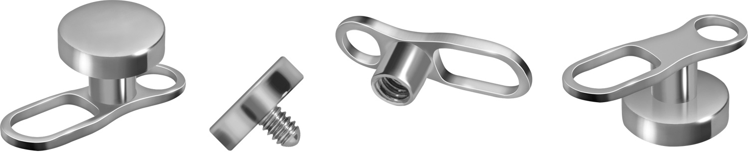 Titanium dermal anchor DISC | PIERCINGLINE